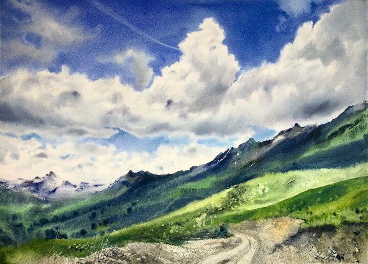 Road To The Mountains. Arkhyz #22, Painting by Eugenia Gorbacheva ...