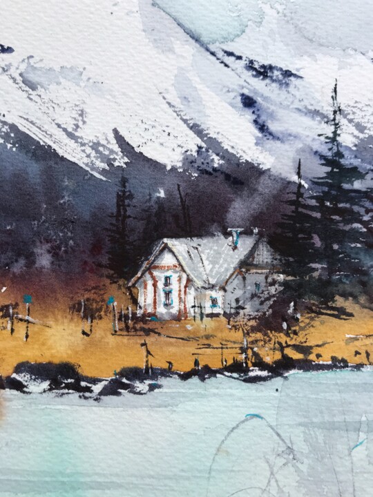House In The Mountains #6, Картина - Eugenia Gorbacheva | Artmajeur