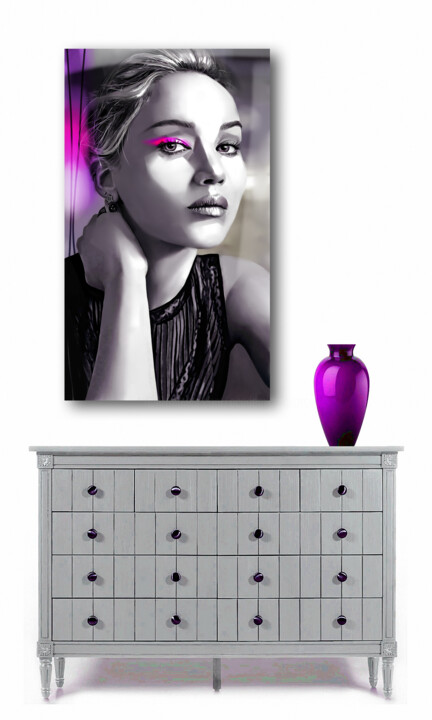 Jennifer Lawrence 1, Painting by Ira Tsantekidou | Artmajeur