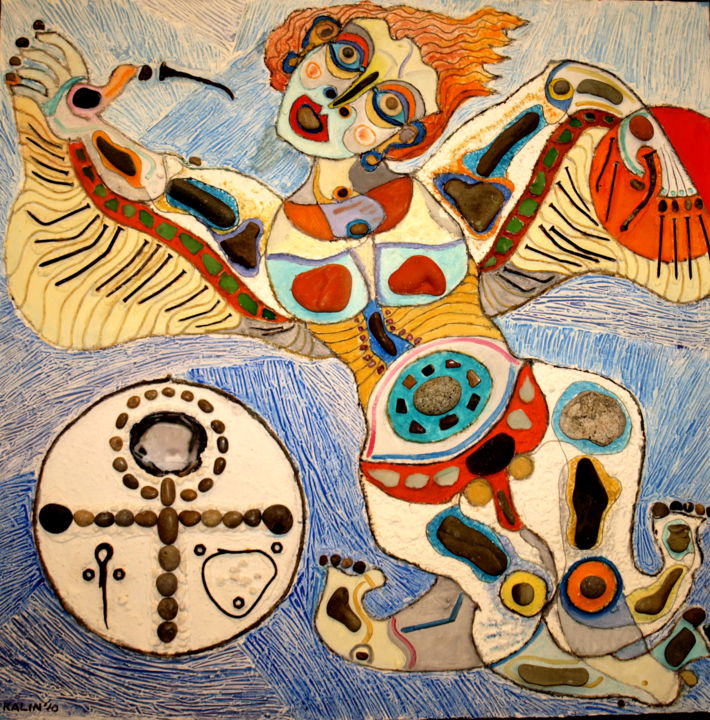 Flight Of Icarus Painting