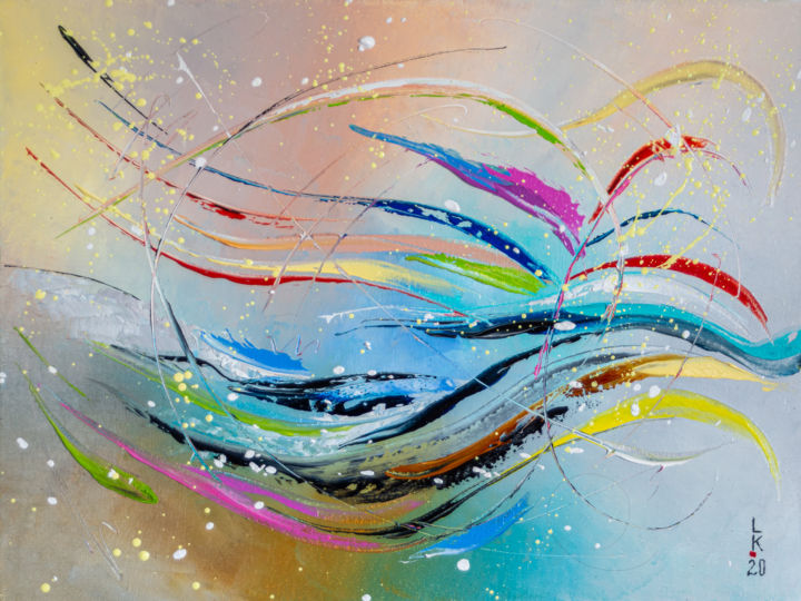Waves Of Joy, Painting by Liubov Kuptsova | Artmajeur