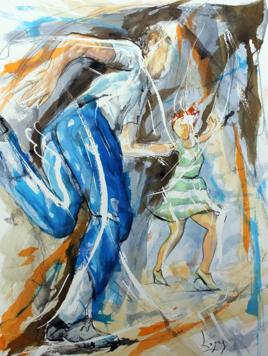 552 Rock N Roll, Painting by Jean-Luc Lopez | Artmajeur