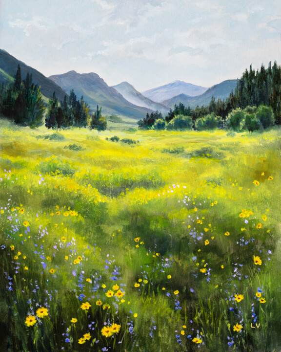 Flowery Meadow Painting