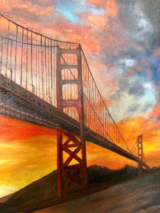 Golden Gate Bridge, Painting by Maria Korshunova | Artmajeur