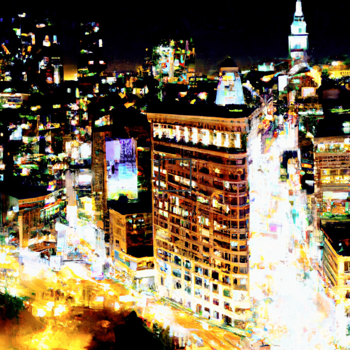 The Flatiron Building, Digital Arts by Maxwell Tiber | Artmajeur