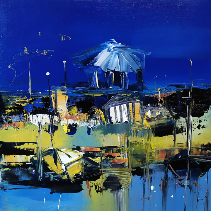 Kiosques De Mer, Schilderij door Muriel Cayet | Artmajeur