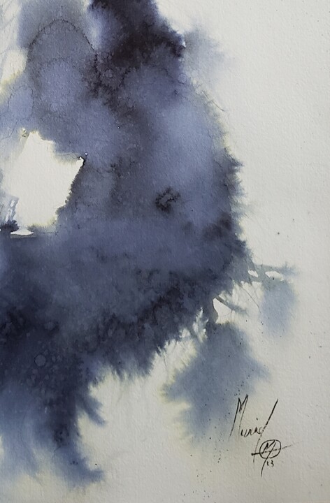 Chat Noir Et Blanc Ii, Peinture par Muriel Mougeolle | Artmajeur