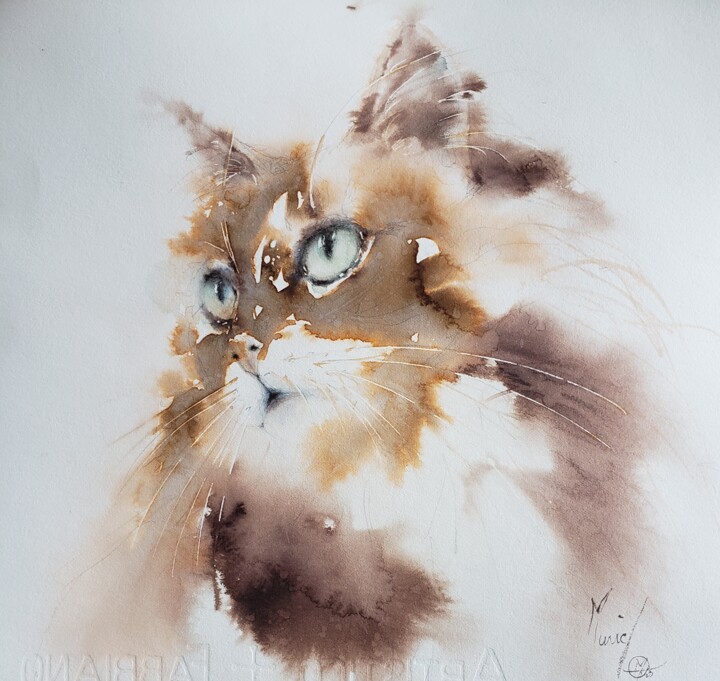 Regard De Jade, Peinture par Muriel Mougeolle | Artmajeur