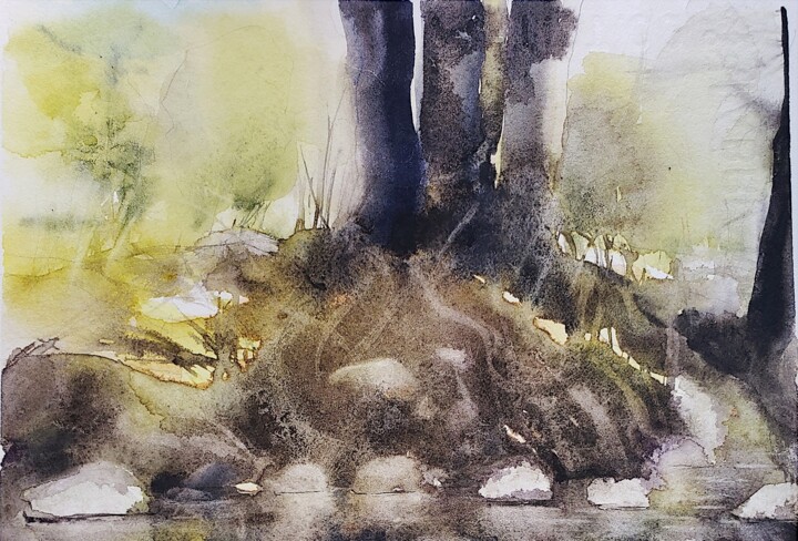 Au Bord Du Cousin, Peinture par Muriel Mougeolle | Artmajeur