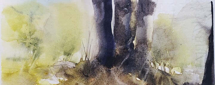 Au Bord Du Cousin, Peinture par Muriel Mougeolle | Artmajeur