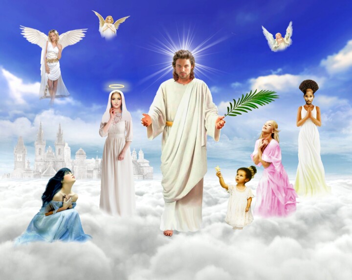 Jesus Christ With Angels