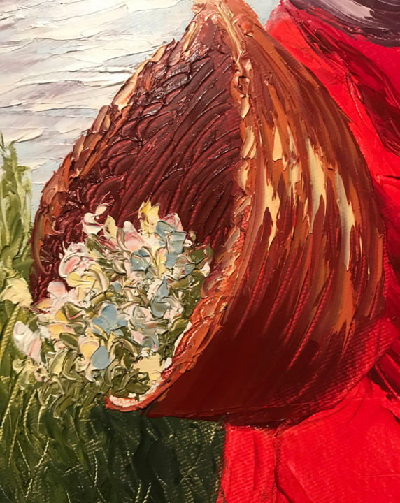 Spring (50X40Cm, Oil Painting, Ready To , Peinture par Raffik Qeshishyan | Artmajeur