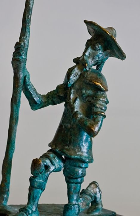 Don Quixote ,Detail-Bronz, Sculpture by Seryoja Stefanov | Artmajeur