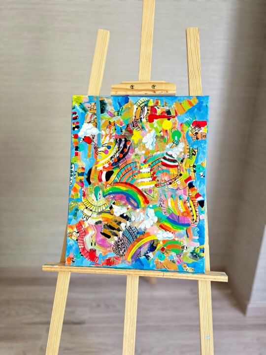 Parc D'attractions Sur Mer, Peinture par Song | Artmajeur