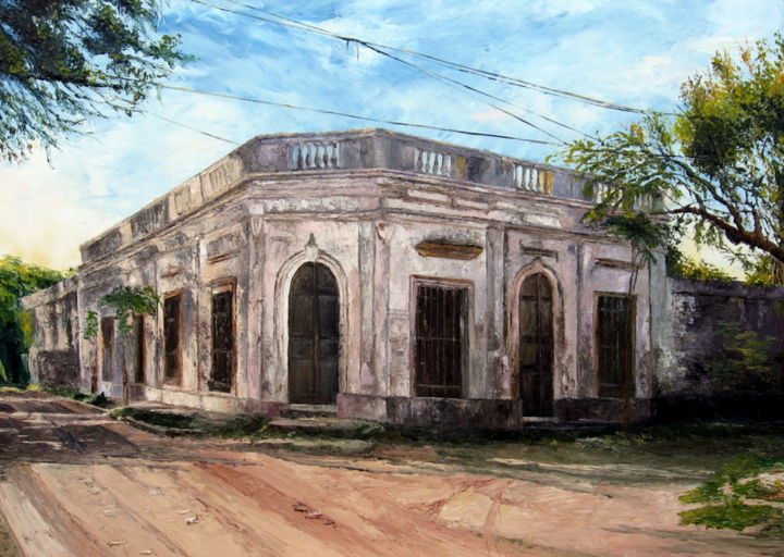 81-Casa-De-Provincia-Santa-Fe-50-X-70-Ol, 미술작품 Susana Vergnory로 | Artmajeur