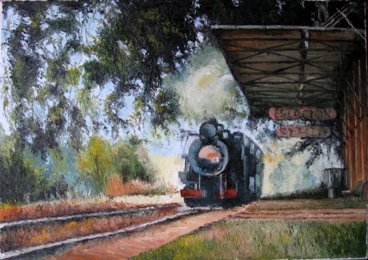 87-A-Cualquier-Parte-35-X-50-Oleo-Con-Es, Peinture par Susana Vergnory ...