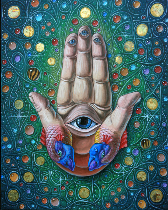 Hamsa Canvas Painting