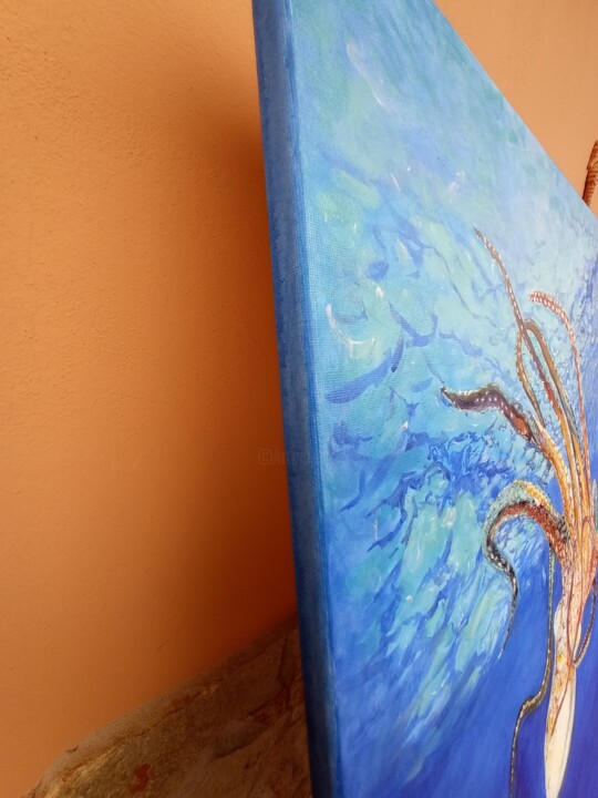 Octopus Underwater Ocean Animals Origina, Painting by Viktoriya Filipchenko | Artmajeur