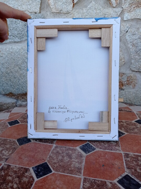 Sailboat On Sunset Ocean Seascape Painti, Peinture par Viktoriya Filipchenko | Artmajeur