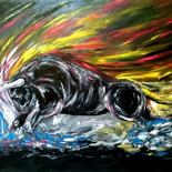 Toro : L078, Peinture par Laou | Artmajeur